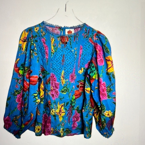 FARM Rio | Tops | Iso Farm Rio Blue Toucan Top | Poshmark